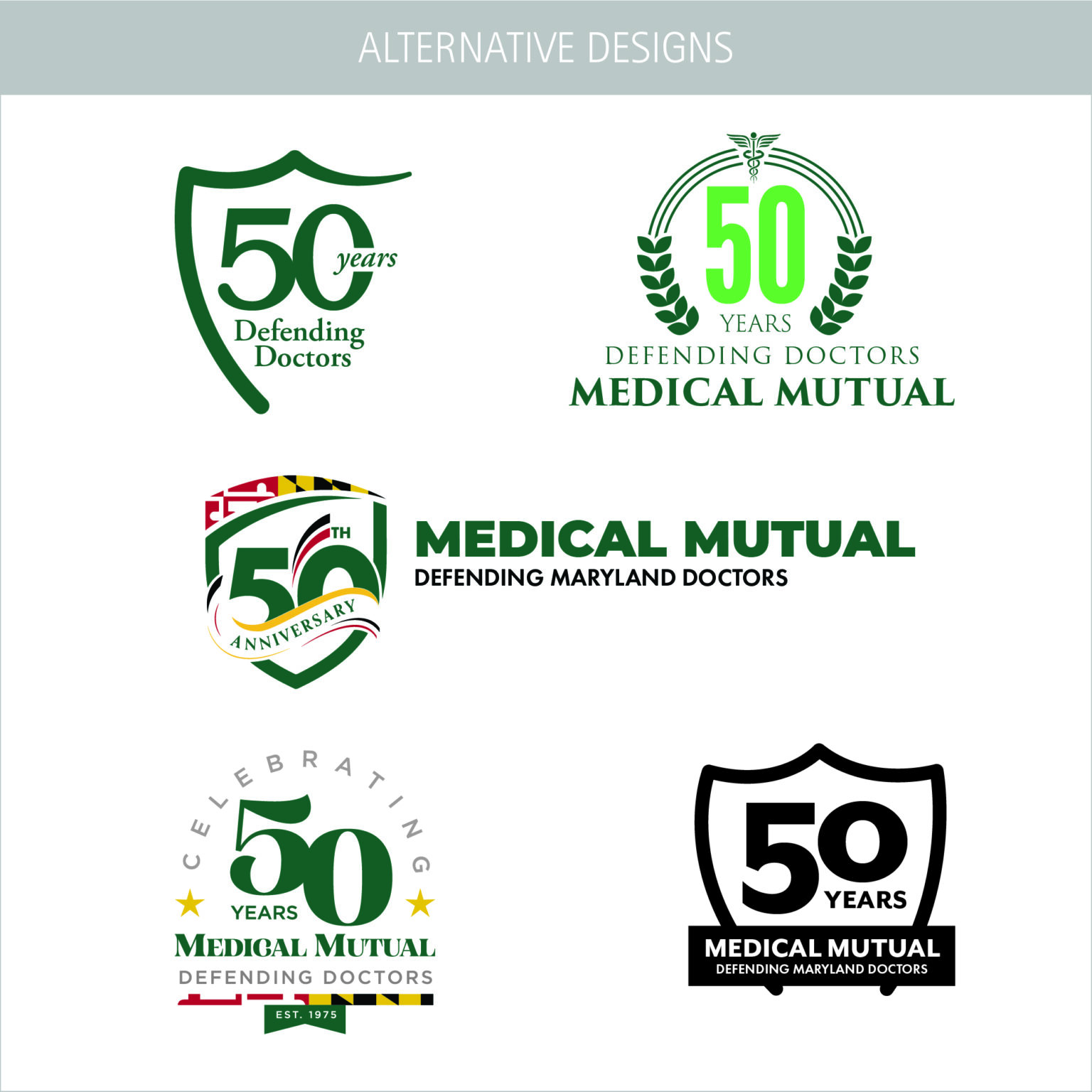 Medical Mutual’s 50th Anniversary Logo - Main St. Design