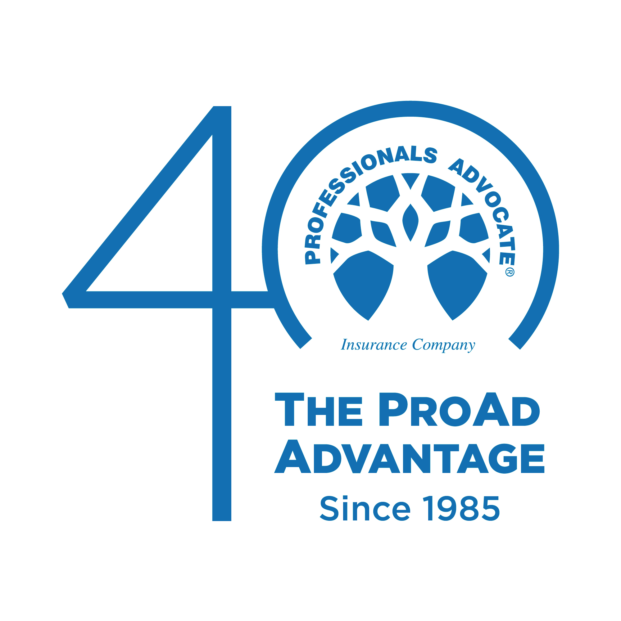 Professionals Advocate 40th Anniversary Logo - Main St. Design